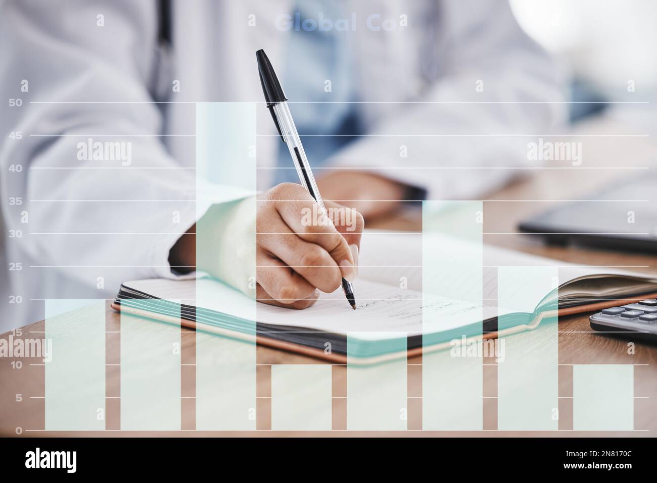 Doctor writing chart report hi-res stock photography and images - Alamy