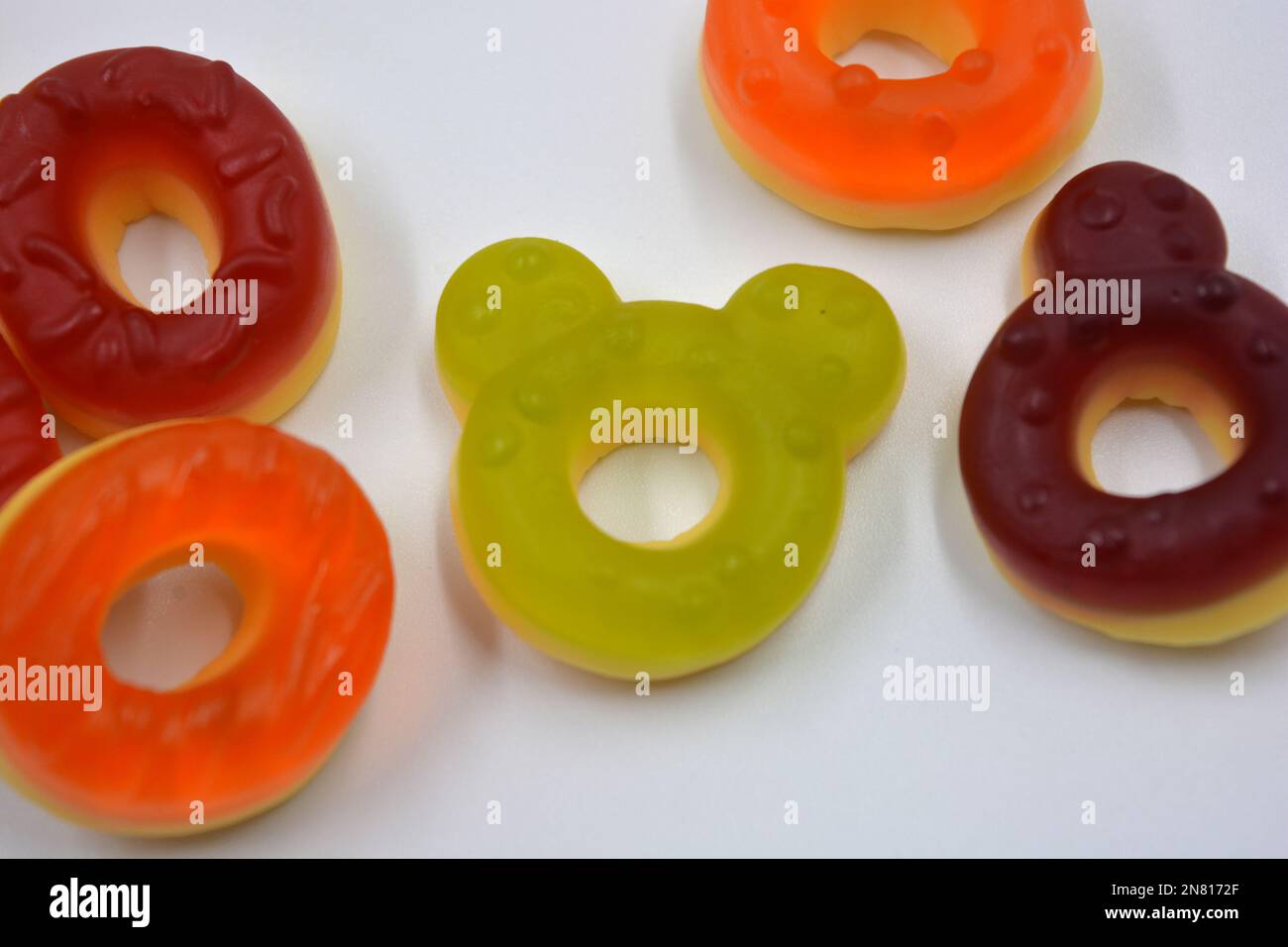 Bright and fabulous children's sweets in the form of multi-colored ...