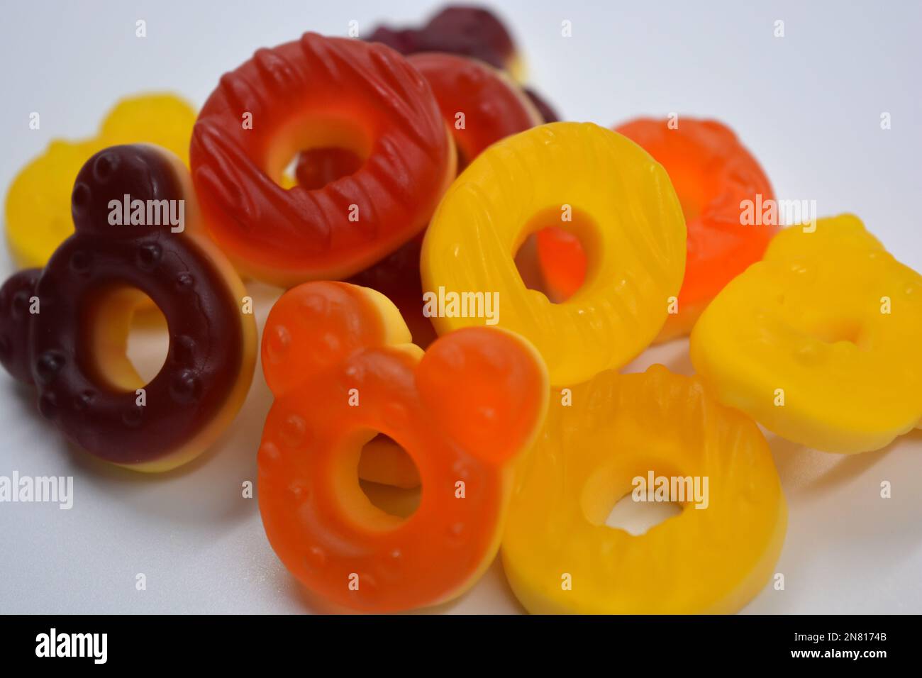 Bright and fabulous children's sweets in the form of multi-colored ...