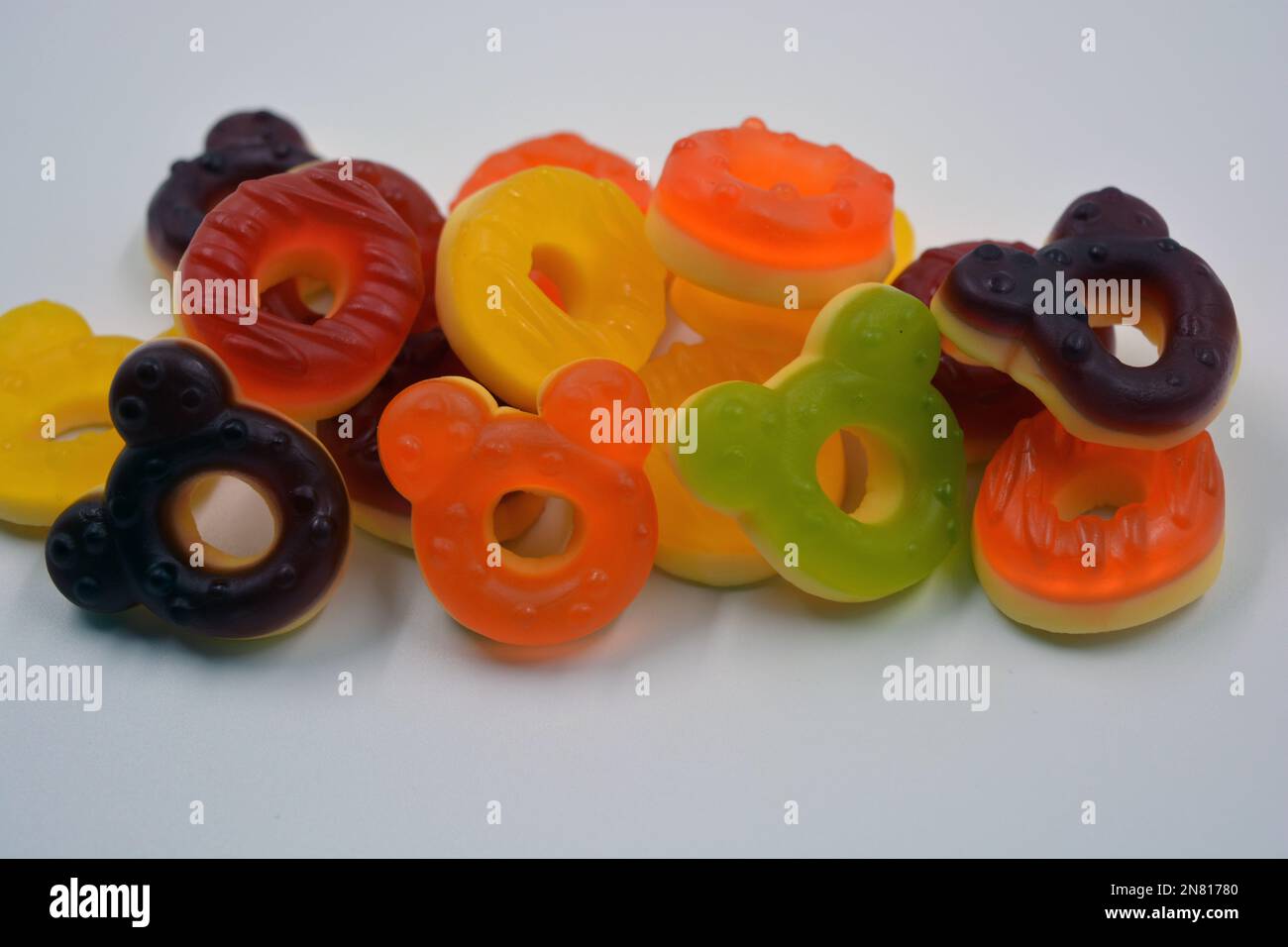 Bright and fabulous children's sweets in the form of multi-colored ...