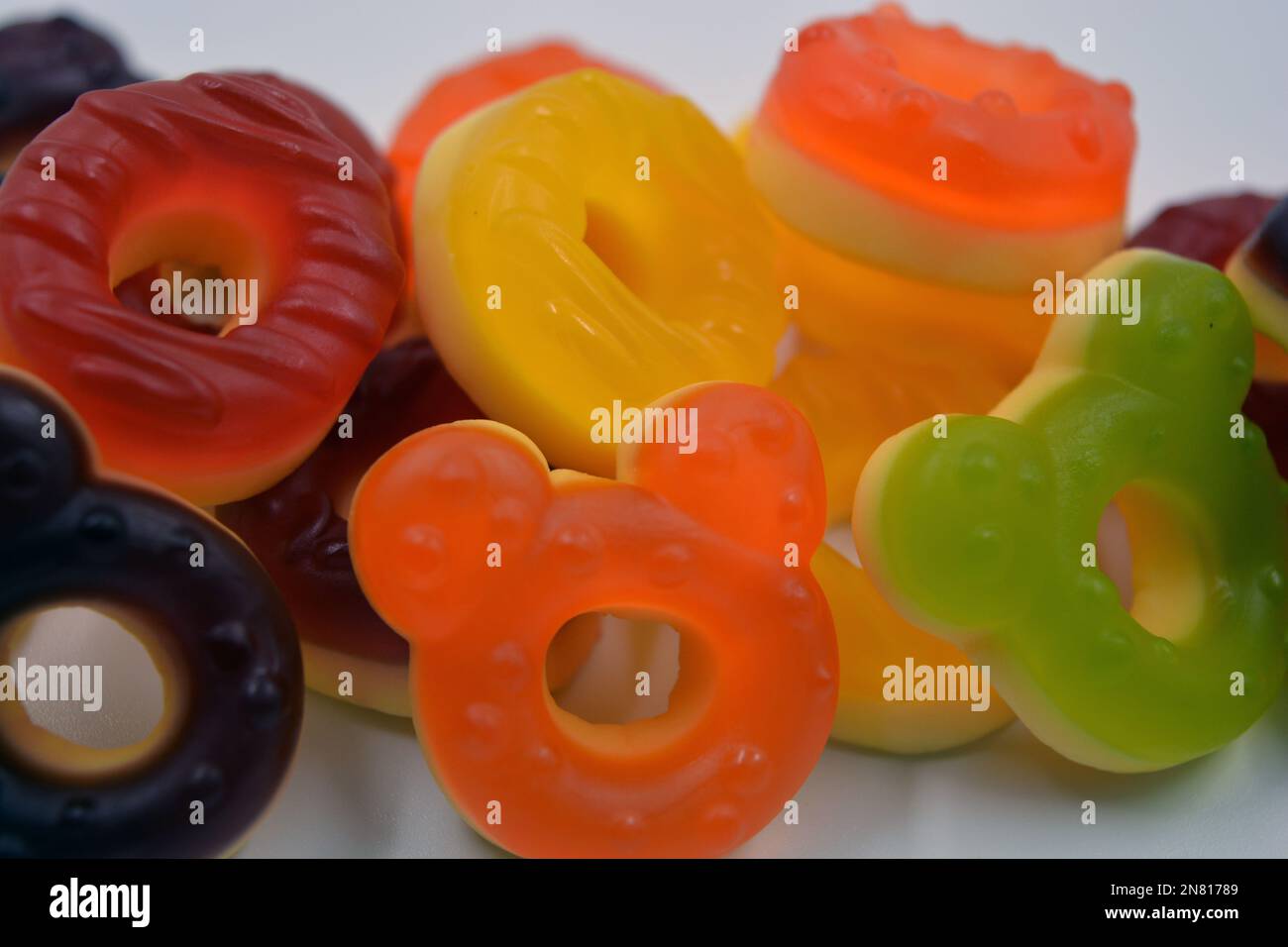 Bright and fabulous children's sweets in the form of multi-colored ...