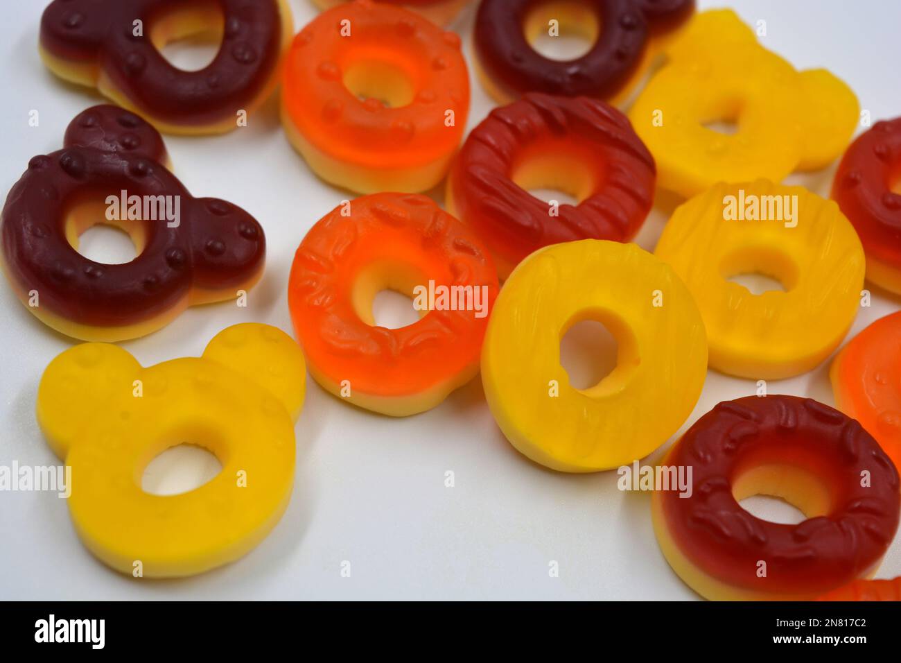 Bright and fabulous children's sweets in the form of multi-colored ...