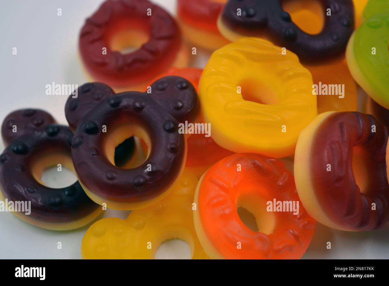 Bright and fabulous children's sweets in the form of multi-colored ...