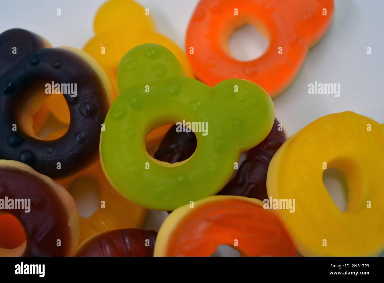 Bright and fabulous children's sweets in the form of multi-colored ...