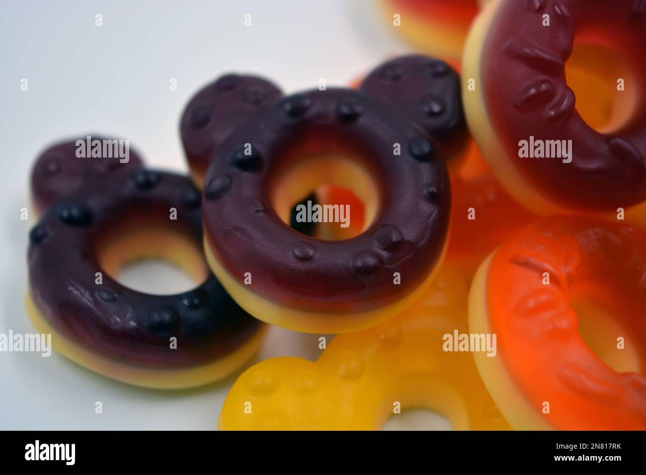 Bright and fabulous children's sweets in the form of multi-colored ...