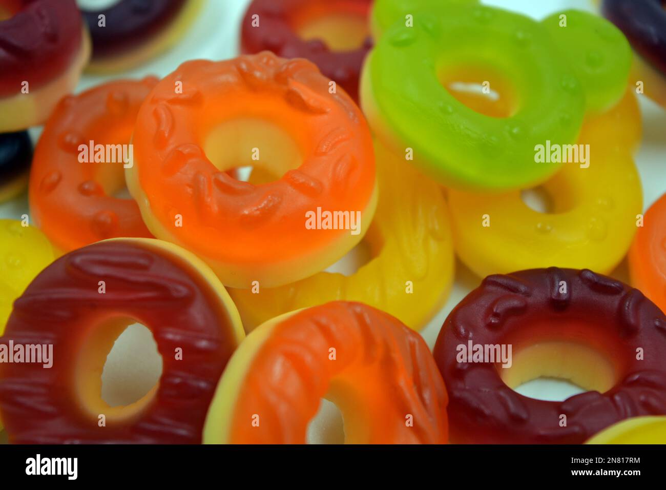 Bright and fabulous children's sweets in the form of multi-colored ...