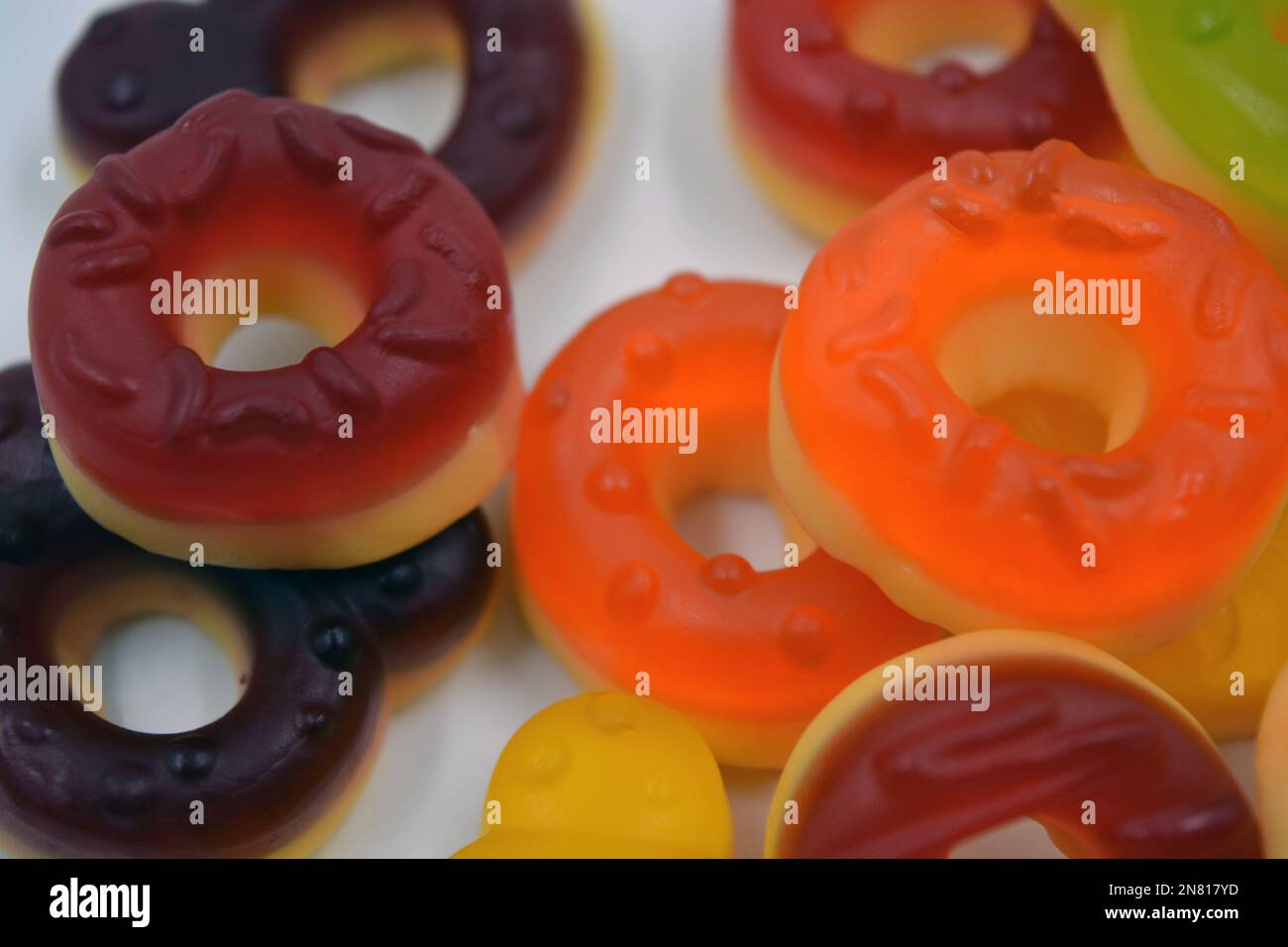 Bright and fabulous children's sweets in the form of multi-colored ...