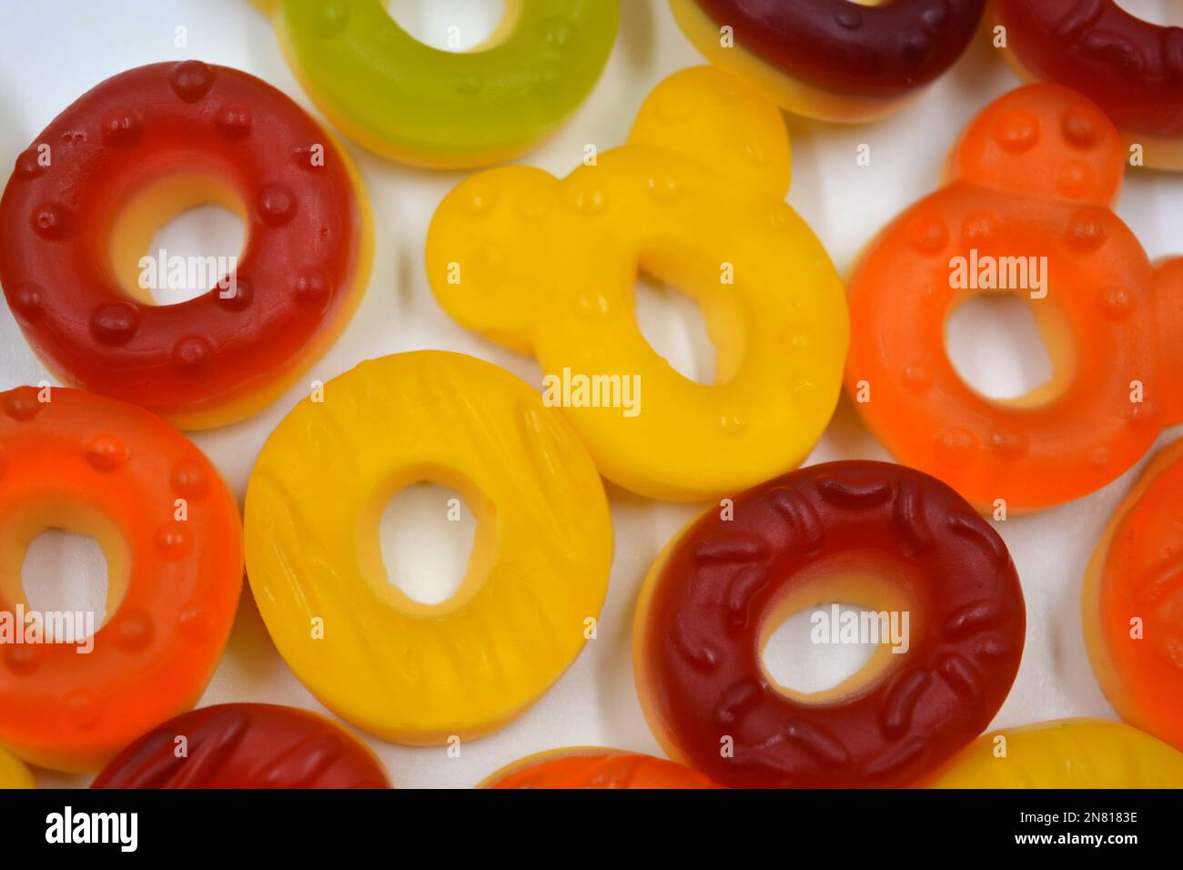 Bright and fabulous children's sweets in the form of multi-colored ...