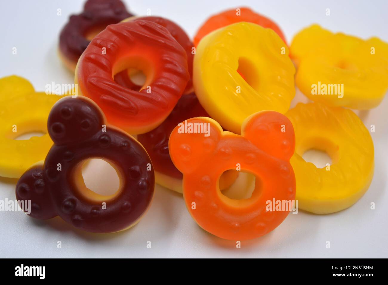 Bright and fabulous children's sweets in the form of multi-colored ...