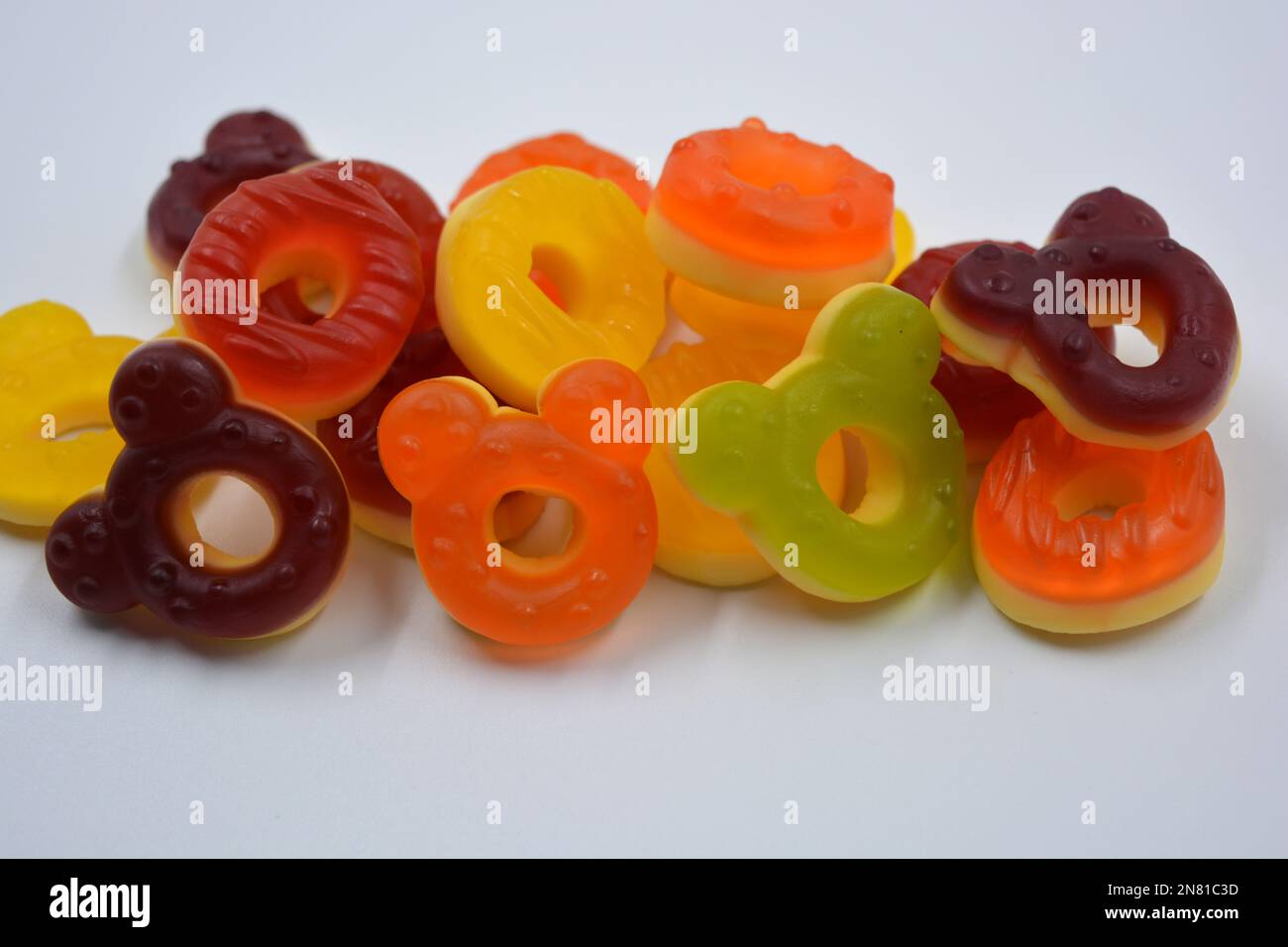 Bright and fabulous children's sweets in the form of multi-colored ...