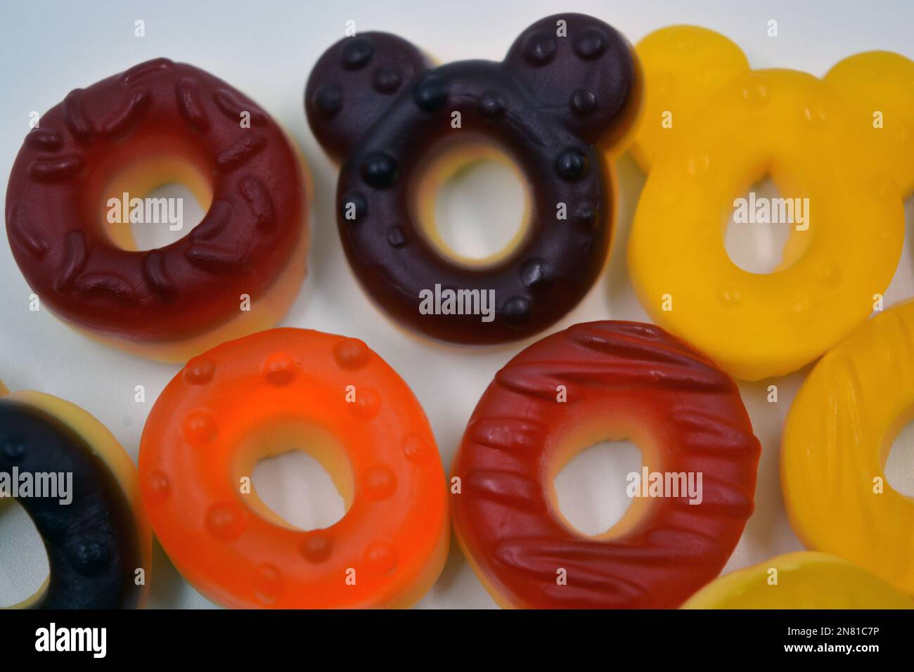 Bright and fabulous children's sweets in the form of multi-colored ...