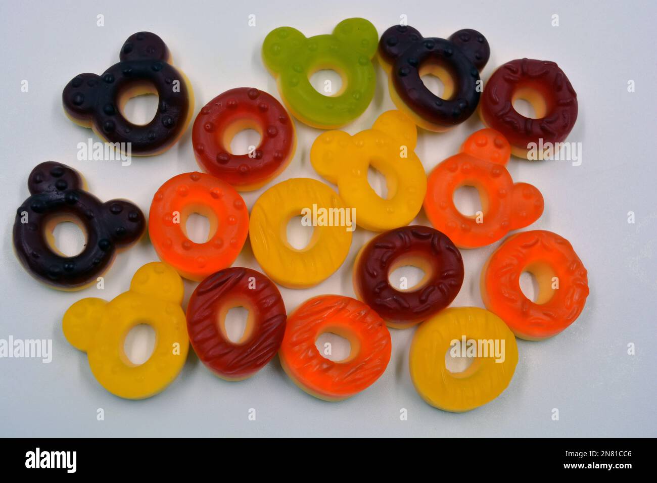 Bright and fabulous children's sweets in the form of multi-colored ...