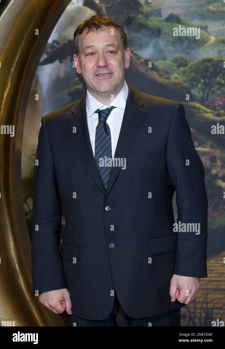 Director Sam Raimi arrives at the European premiere of Oz: The Great ...