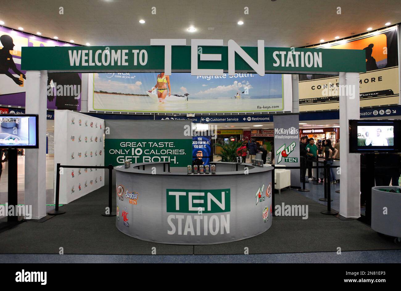 TEN™ Station at Penn Station to celebrate the launch with Olympic ...