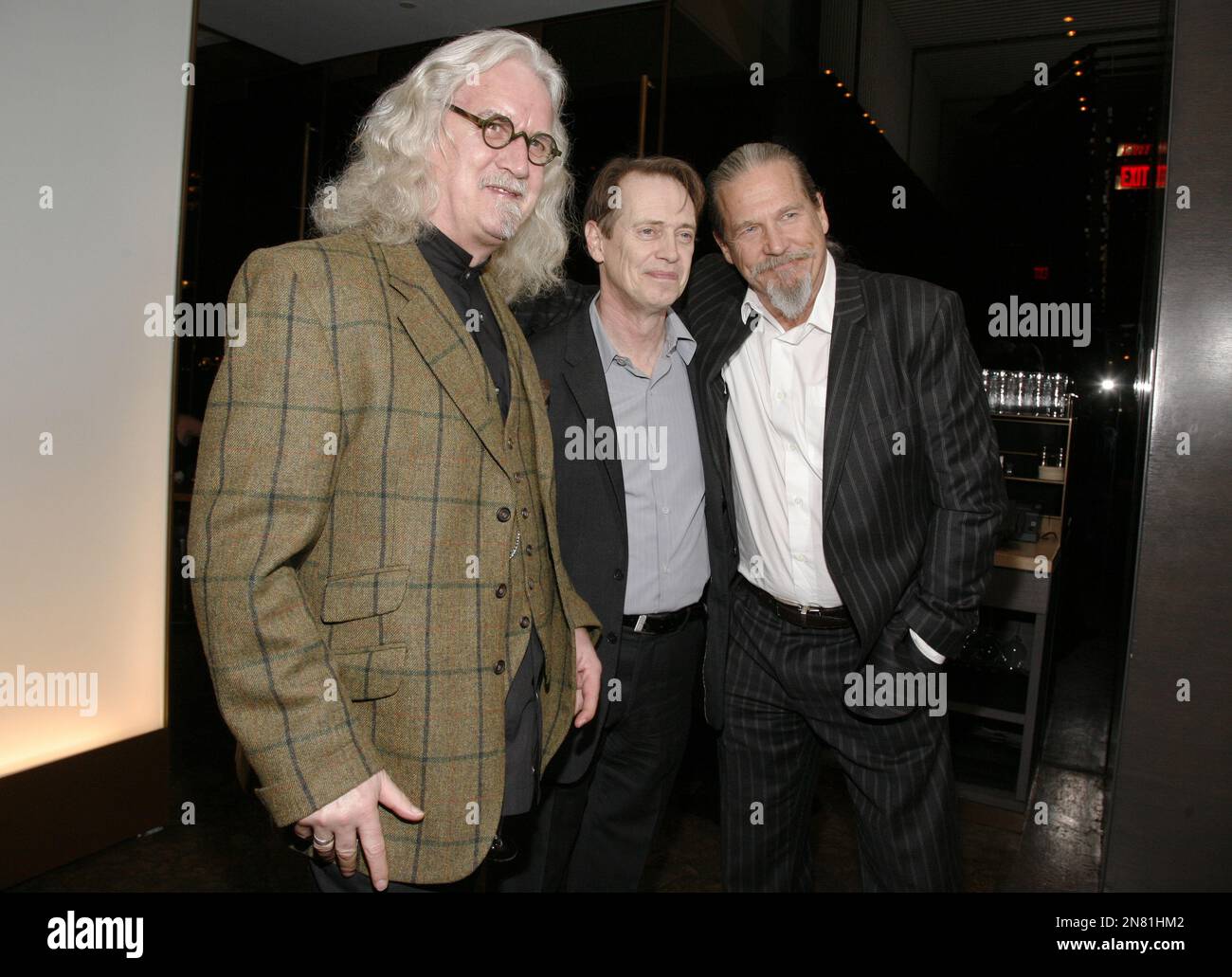 From left, actors Billy Connolly, Steve Buscemi and Jeff Bridges attend ...