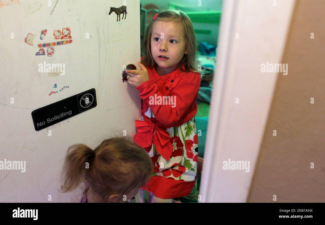 In this Monday, Feb. 25, 2013, photo, Coy Mathis, right, walks out of ...
