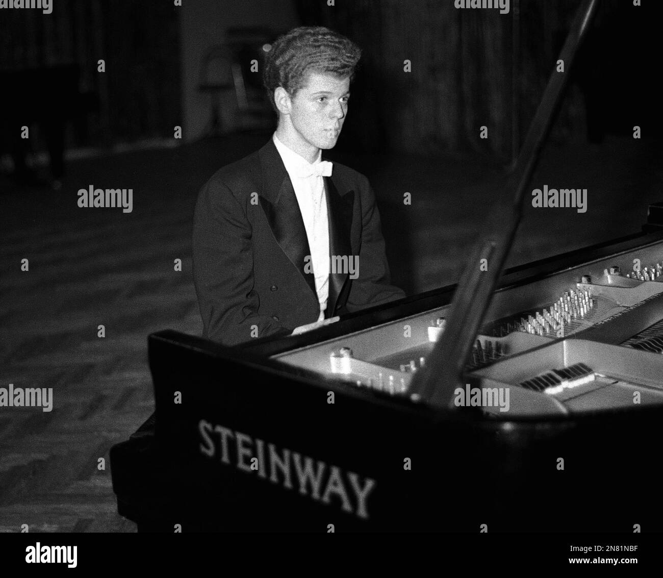 FILE - This April 11, 1958 file photo shows pianist Van Cliburn ...