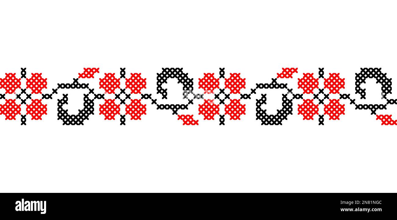 Ukraine border pattern, vector ornament. Ukraine folk, ethnic geometric ...