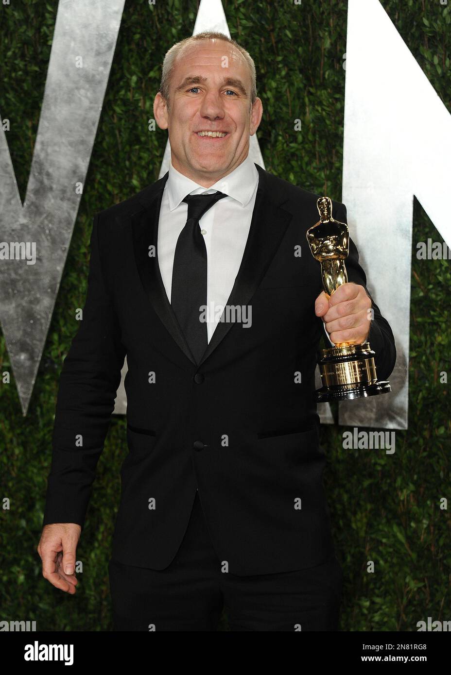 Sound engineer Simon Hayes arrives at the 2013 Vanity Fair Oscars ...