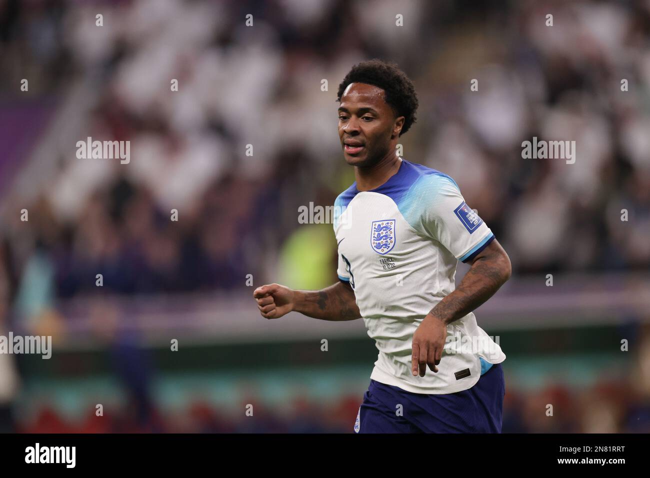 Raheem Sterling of England seen during the FIFA World Cup Qatar 2022 Quarter finals match ...