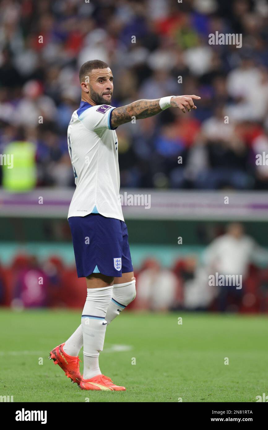 Kyle Walker of England reacts during the FIFA World Cup Qatar 2022 ...