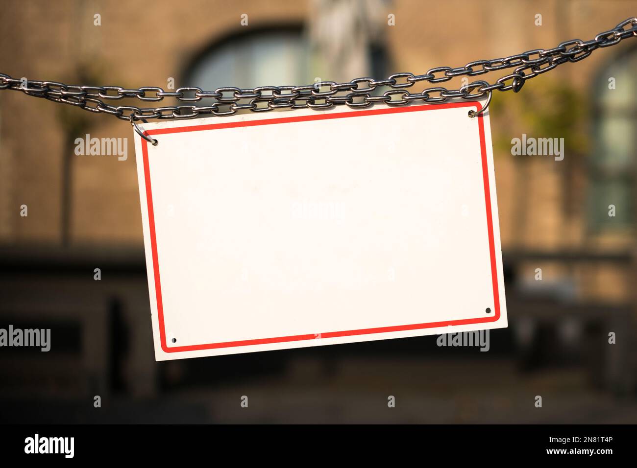 Empty sign mock-up - blank sign Stock Photo - Alamy
