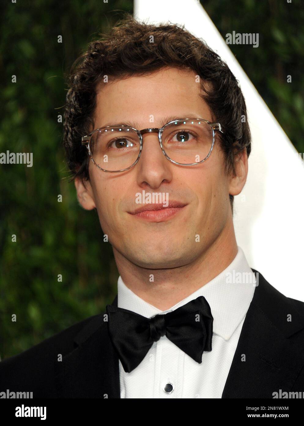Actor Andy Samberg arrives at the 2013 Vanity Fair Oscars Viewing and ...