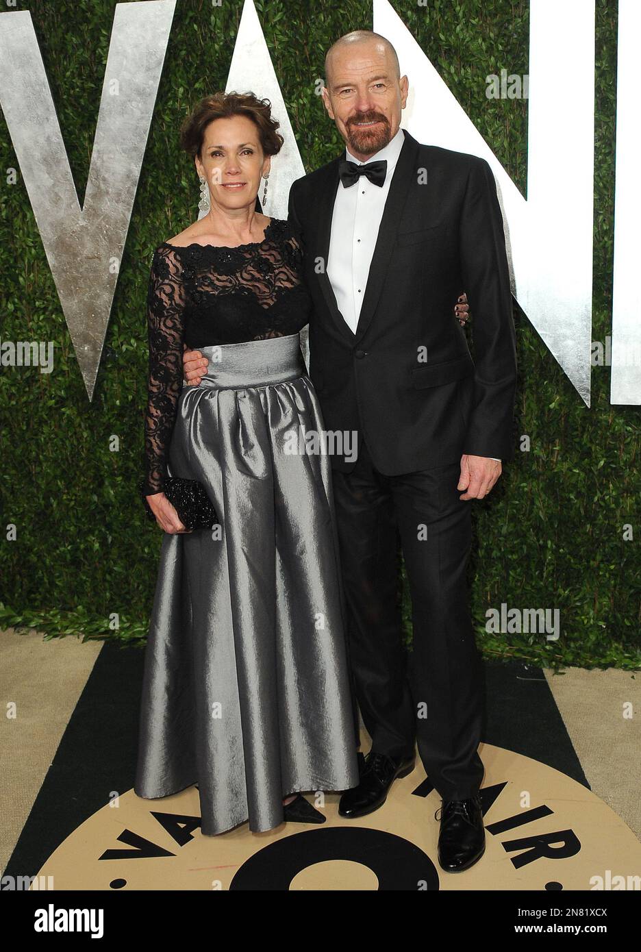 From left, Robin Dearden and actor Bryan Cranston arrive at the 2013 ...