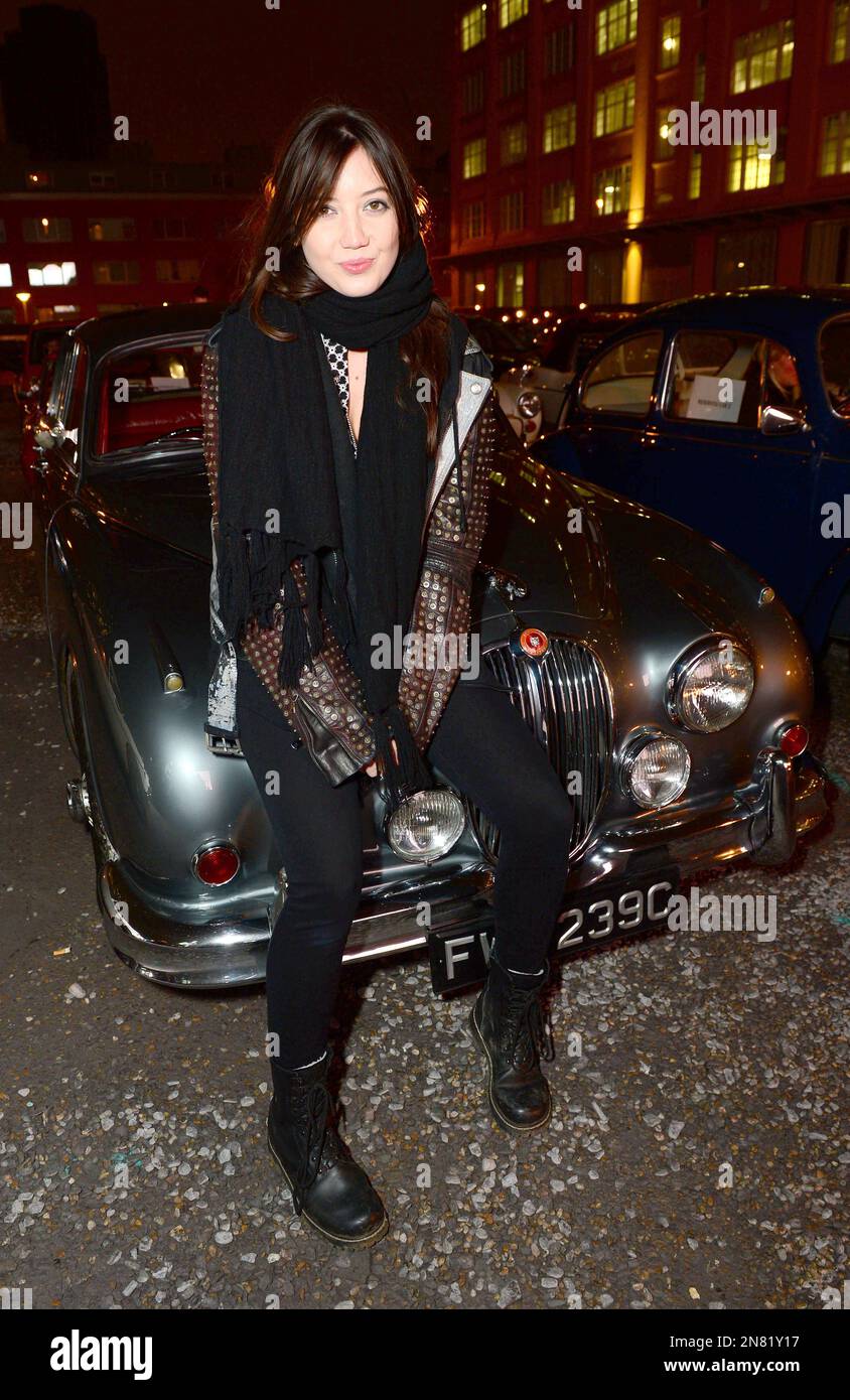 Daisy Lowe attends the Galaxy Pop Up Drive-In Cinema at the Doon Street ...