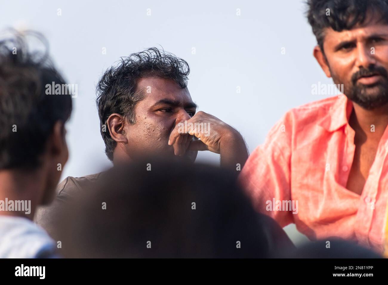 Diu, India - December 2018: A candid street portrait of an Indian man ...