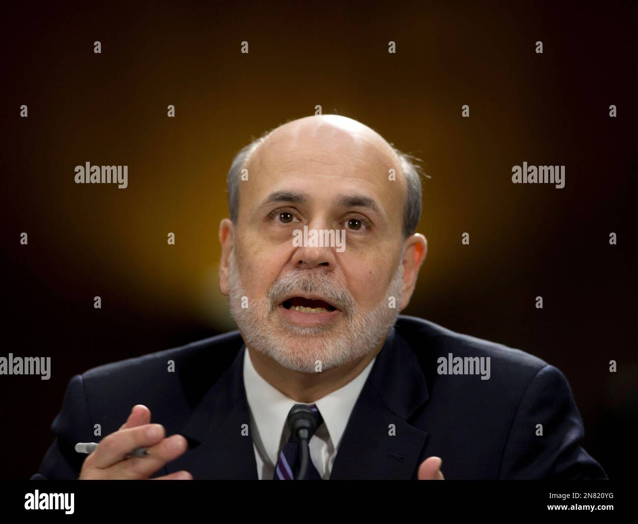 Federal Reserve Board Chairman Ben Bernanke testifies on Capitol Hill ...