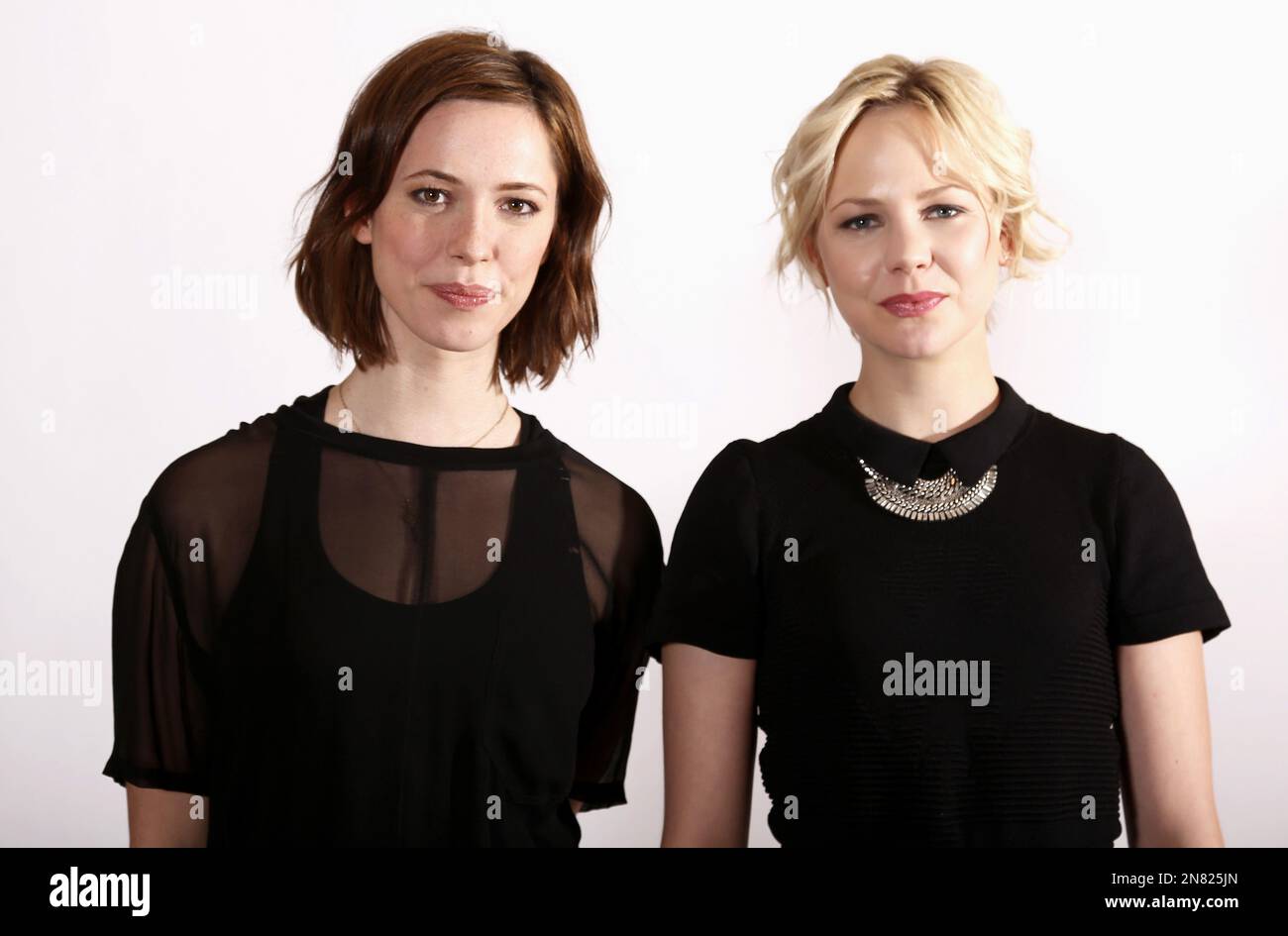 Actresses Rebecca Hall, left, and Adelaide Clemens, from the HBO series ...