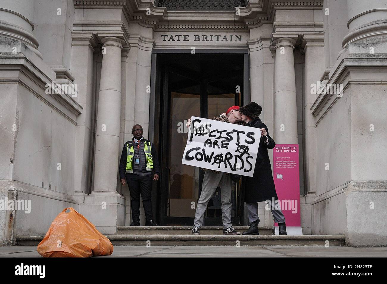 London, UK. 11th February 2023. Supporters from Trans Activism UK ...