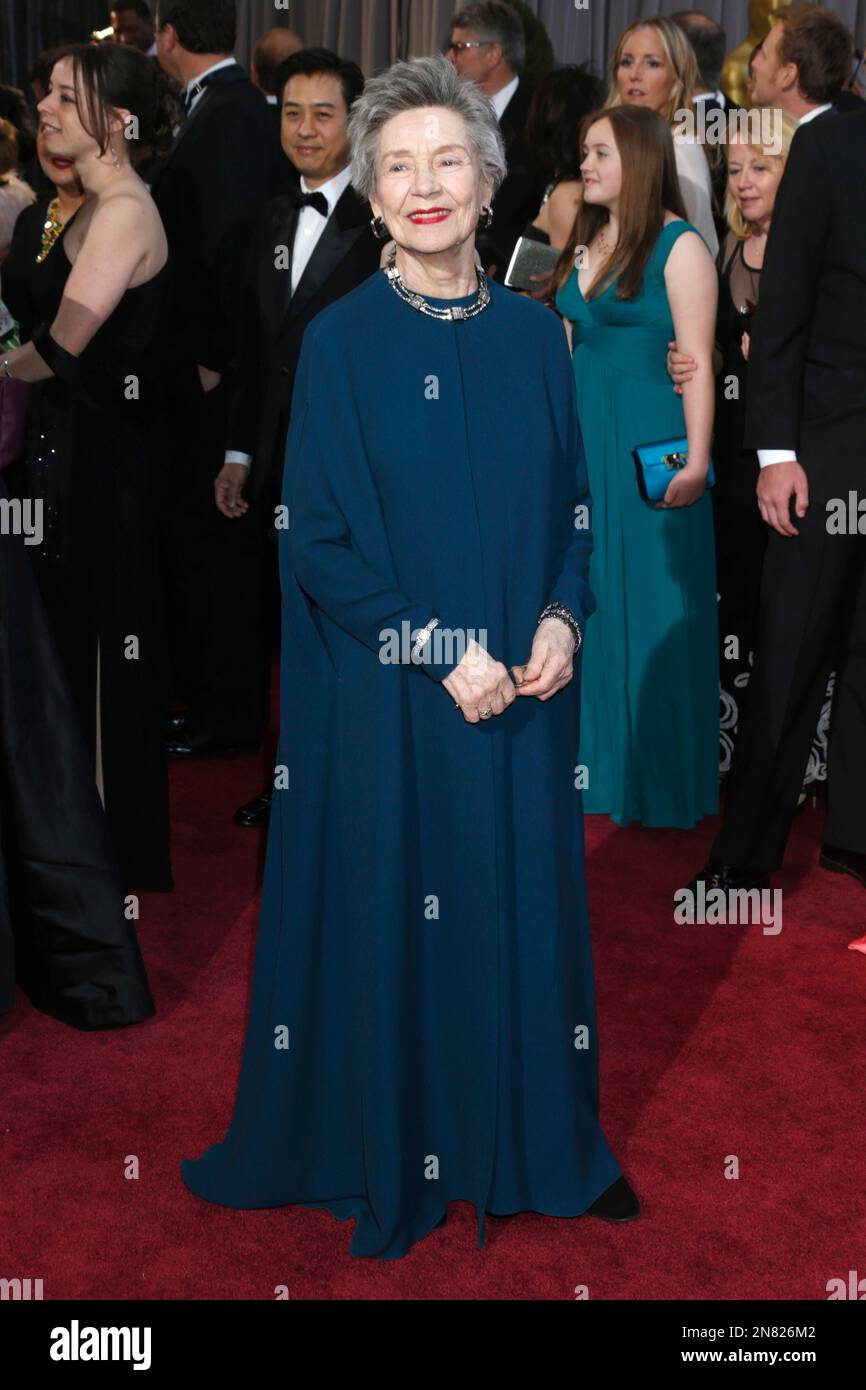 Actress Emanuelle Riva arrives at the Oscars at the Dolby Theatre on ...
