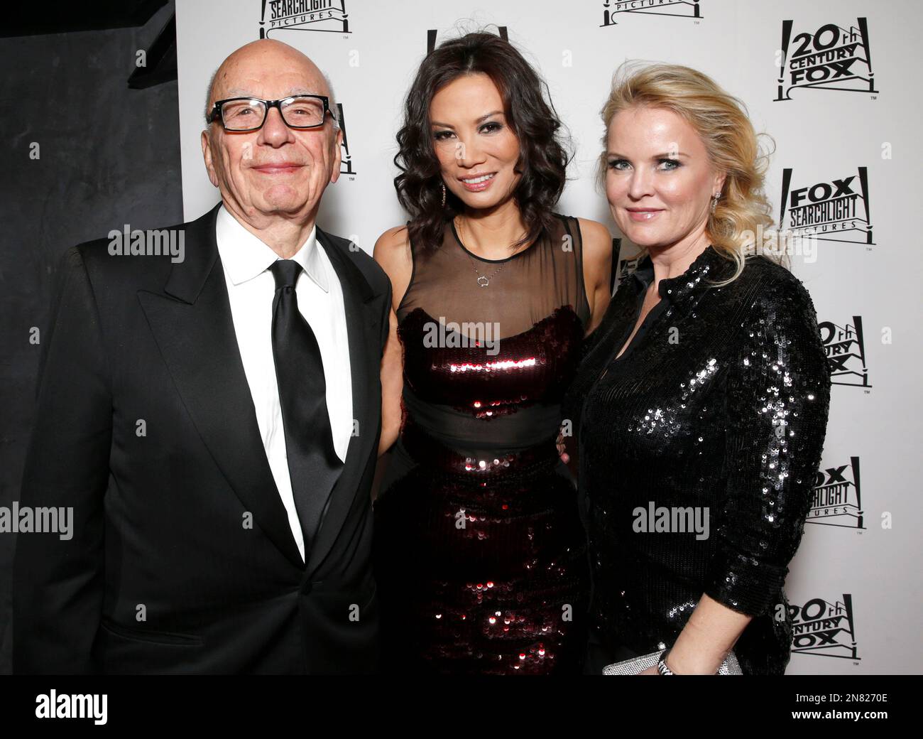 Rupert Murdoch, Wendi Deng Murdoch and Suzanne Todd attend the ...