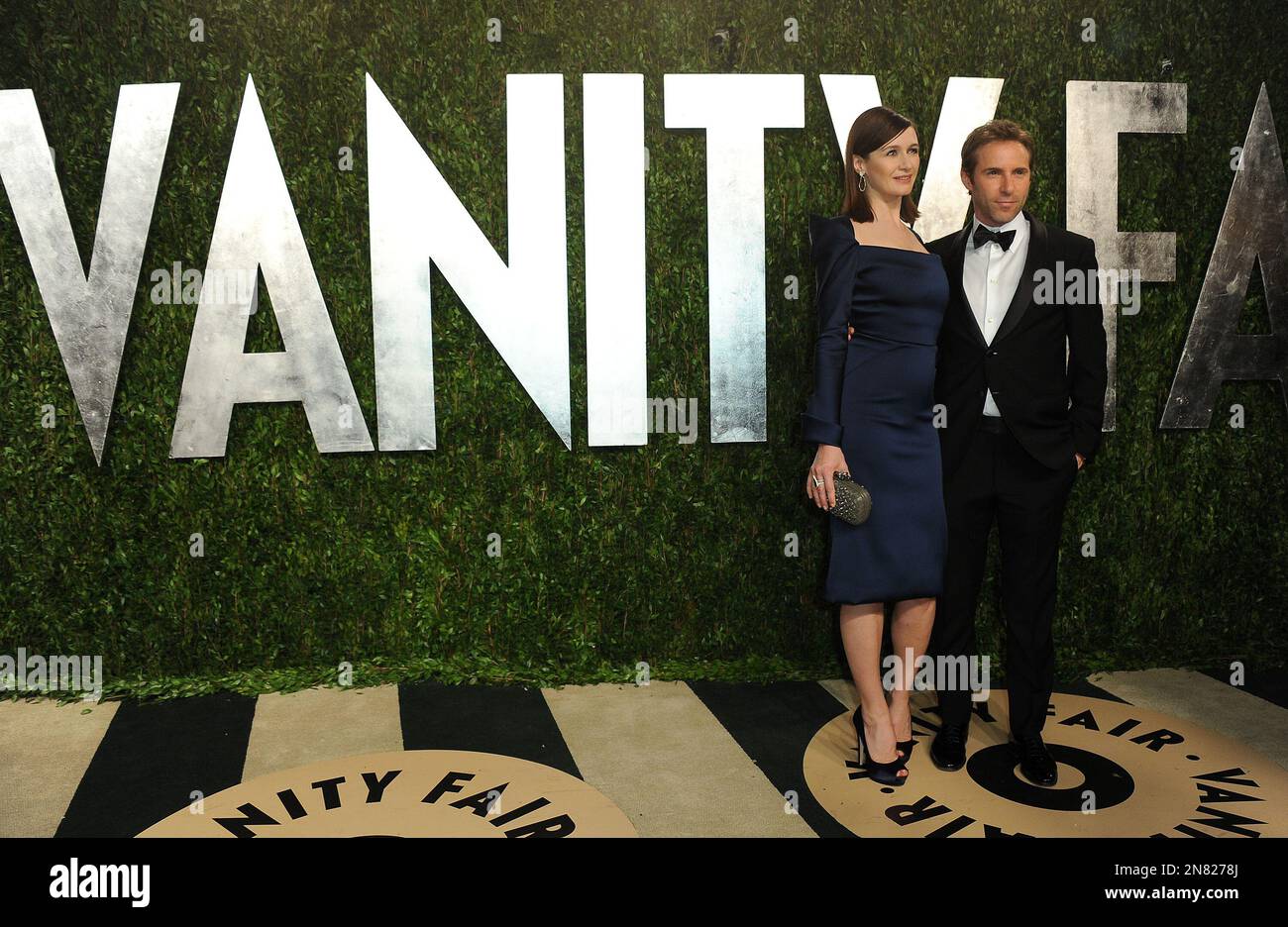 From left, actress Emily Mortimer and actor Alessandro Nivola arrive at ...