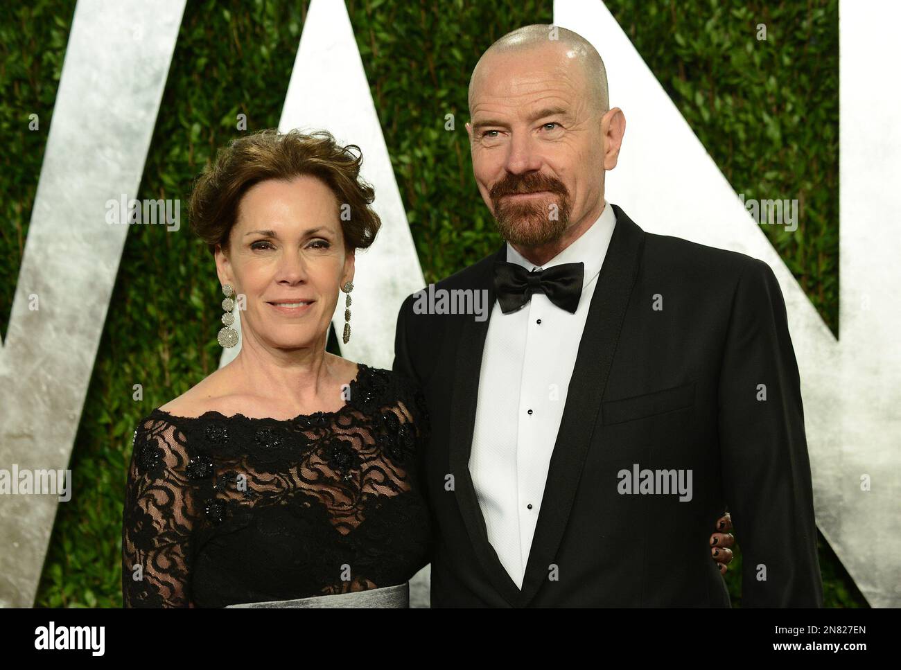 From left, Robin Dearden and actor Bryan Cranston arrive at the 2013 ...