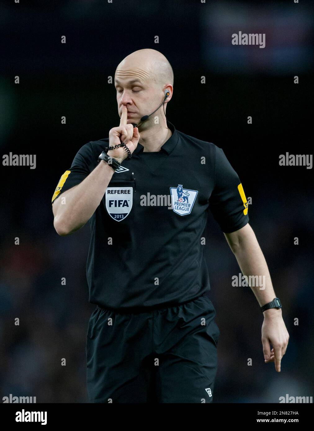 Referee Anthony Taylor during Manchester City's English Premier League ...