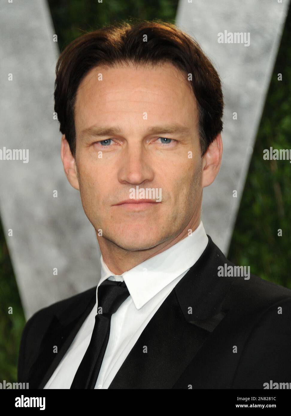 Actor Stephen Moyer arrives at the 2013 Vanity Fair Oscars Viewing and ...