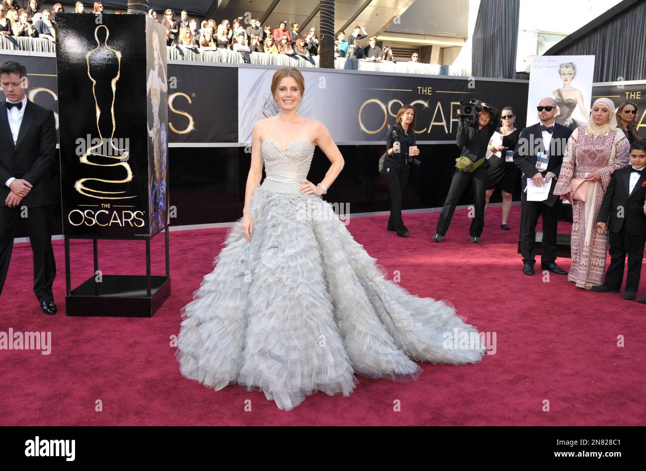 Amy Adams arrives at the 85th Academy Awards at the Dolby Theatre on ...
