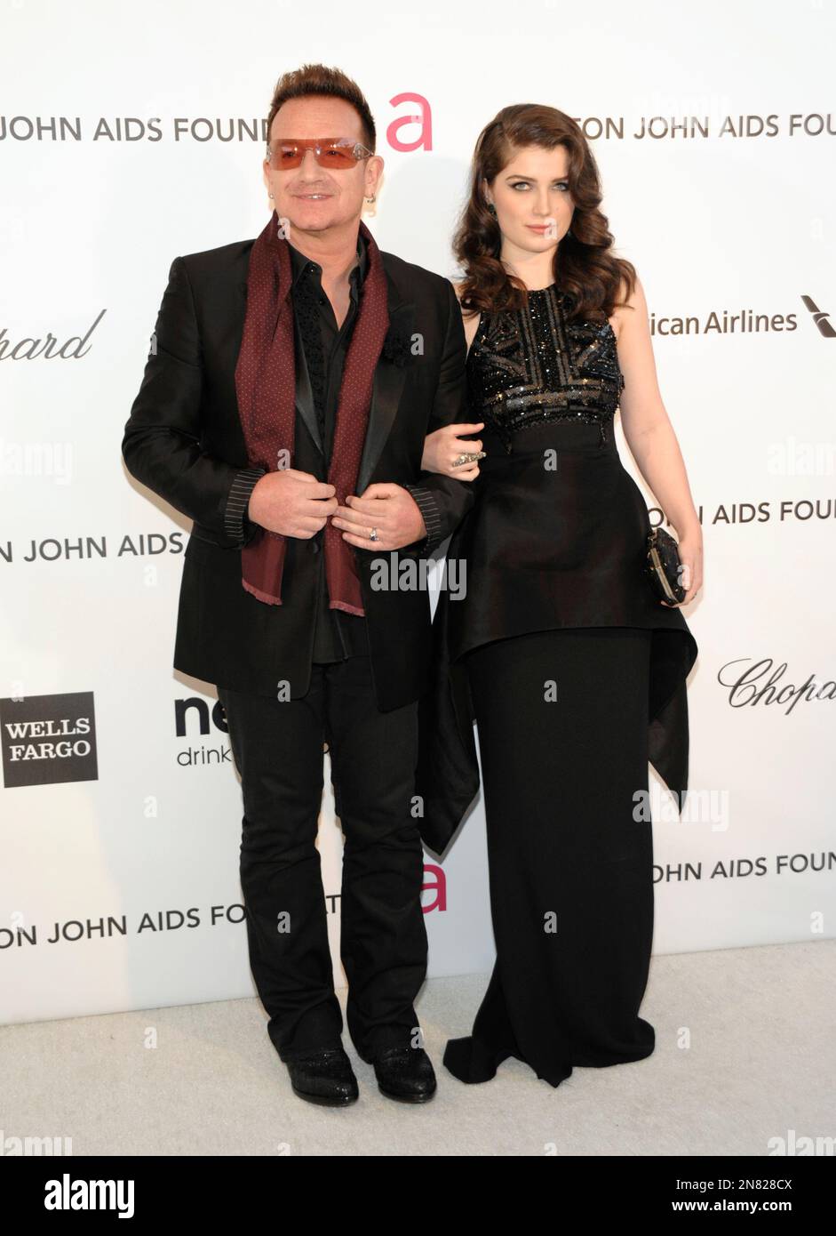 Singer Bono, left, and his daughter, actress Eve Hewson arrive at the ...