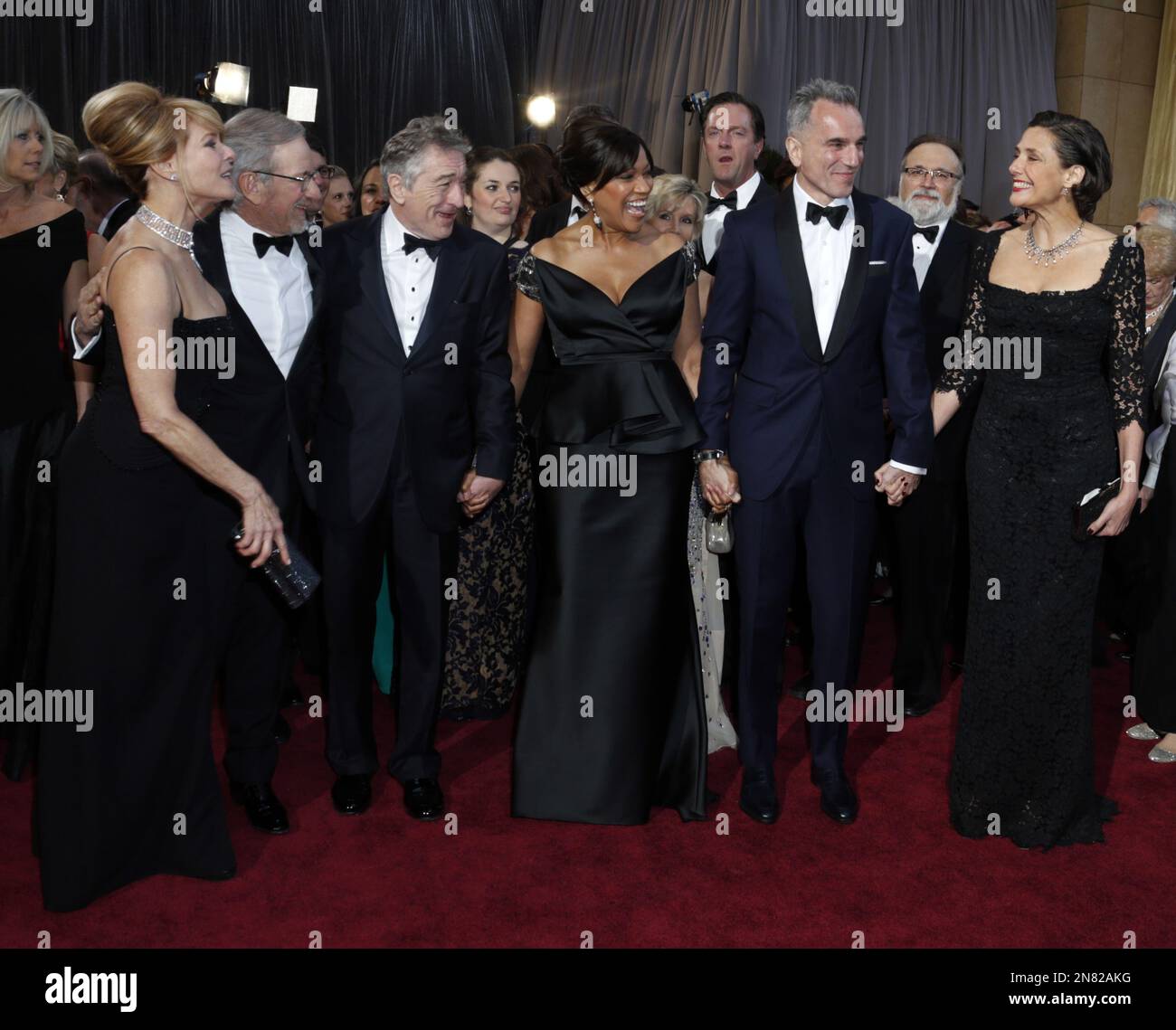 Kate Capshaw, director Steven Spielberg, actor Robert De Niro, Grace ...