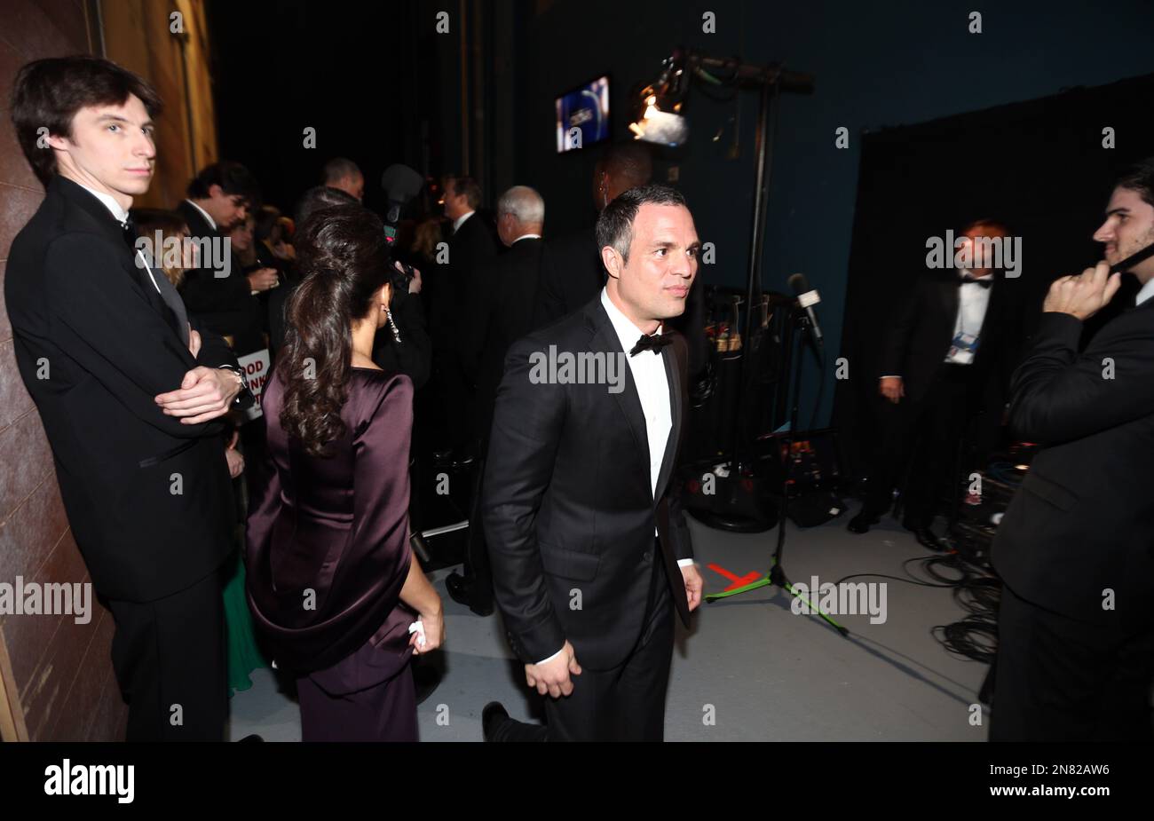 Mark Ruffalo backstage at the Oscars at the Dolby Theatre on Sunday Feb ...