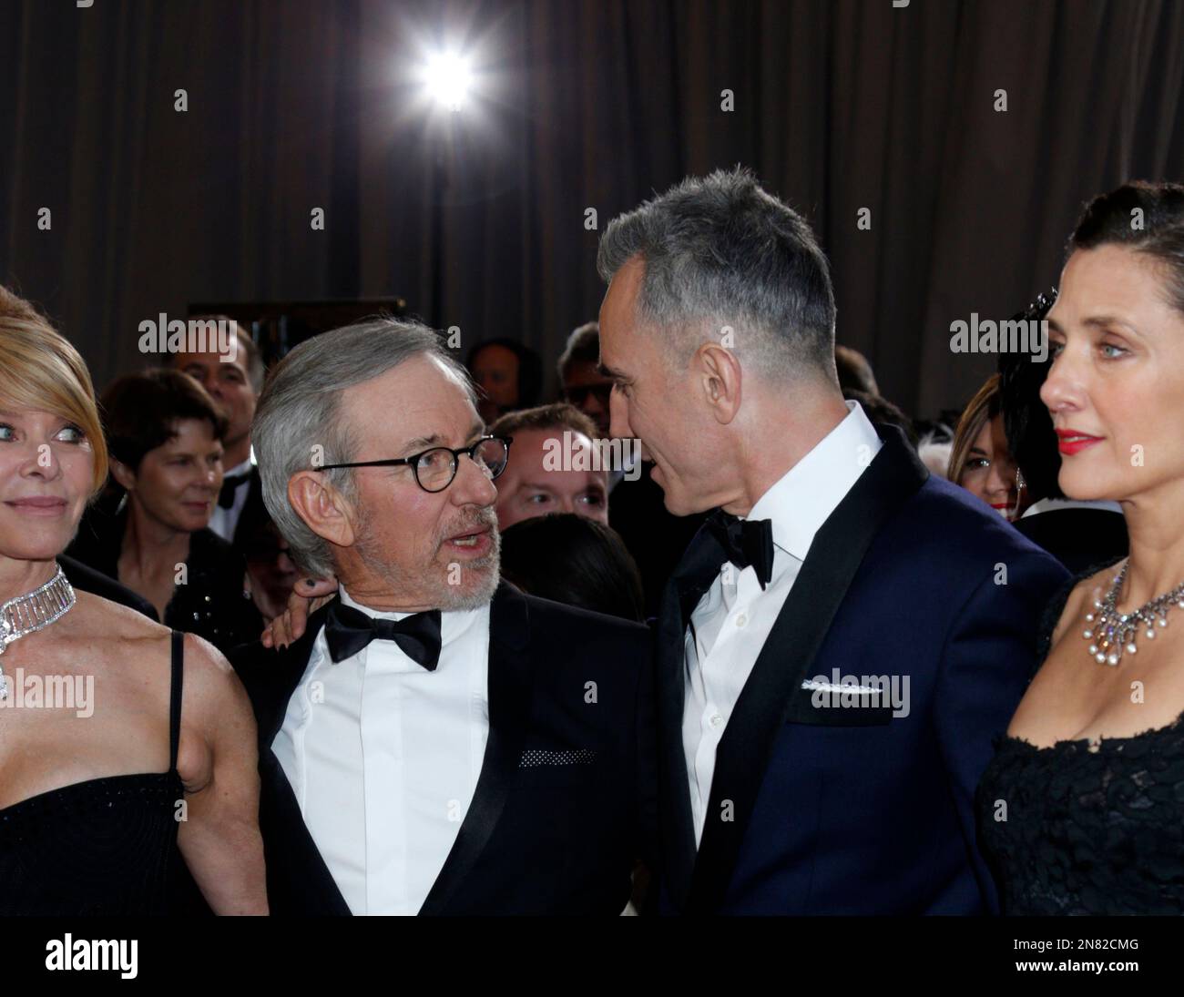 Kate Capshaw, Steven Spielberg, Daniel Day-Lewis and Rebecca Miller ...