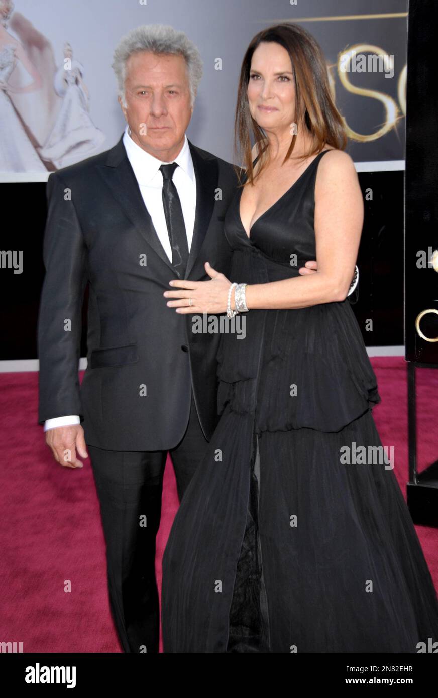 Actor Dustin Hoffman, left, and Lisa Hoffman arrive at the 85th Academy ...
