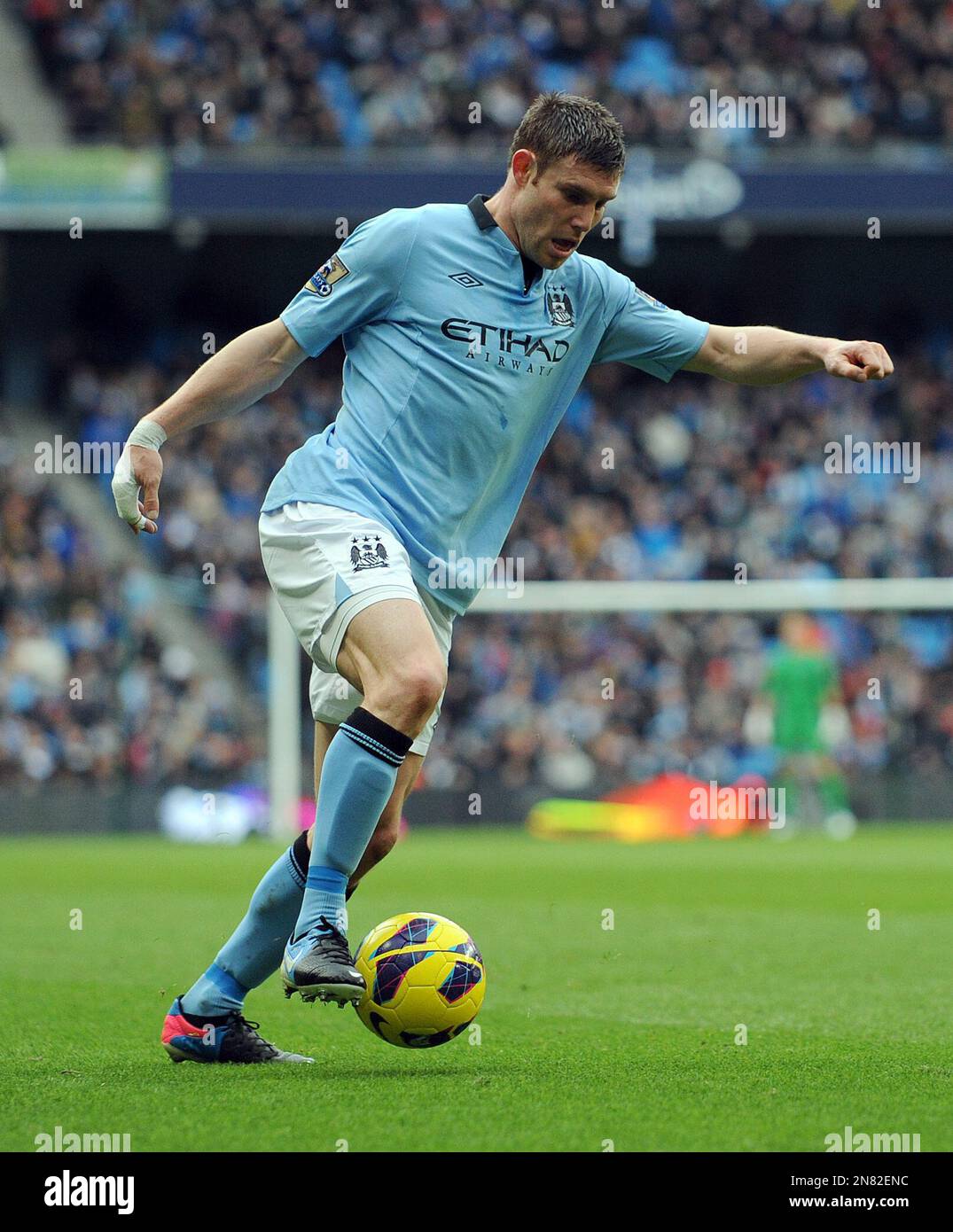 Manchester City's James Milner during their English Premier League ...