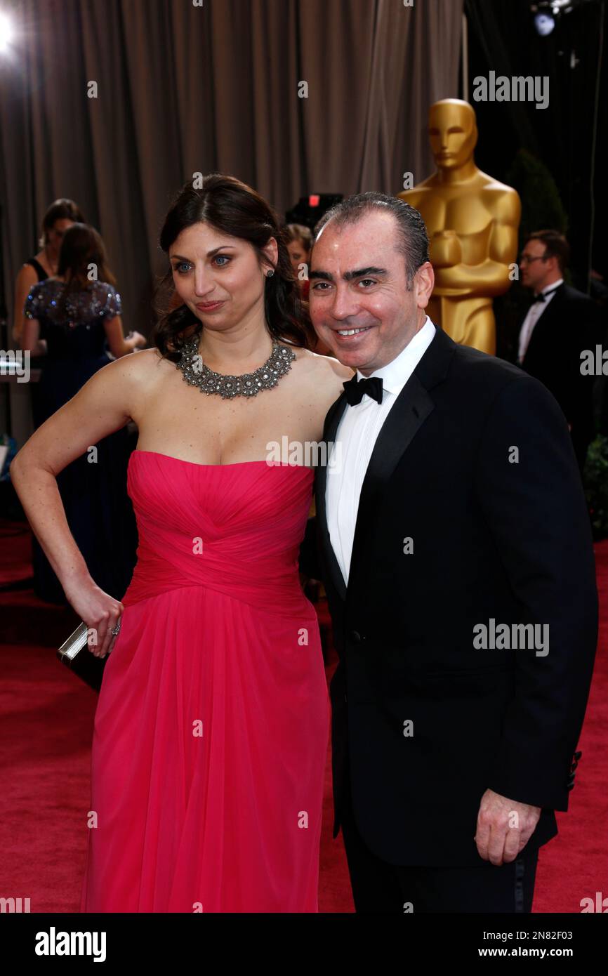 Editor Sari Gilman, left, and producer Jedd Wider arrive at the 85th Academy Awards at the Dolby ...