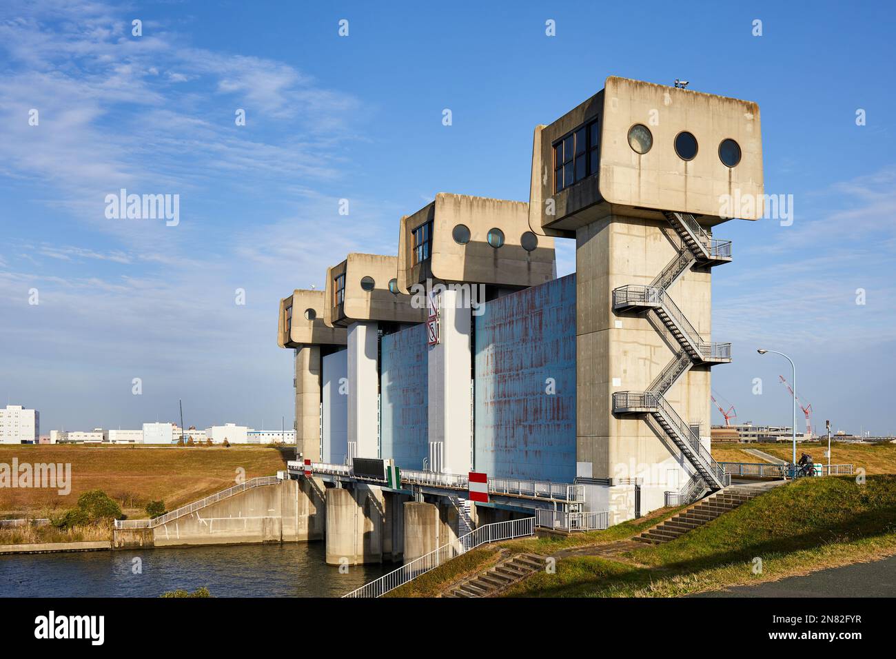 Iwabuchi Water Gate (built 1982); Kita, Tokyo, Japan Stock Photo - Alamy