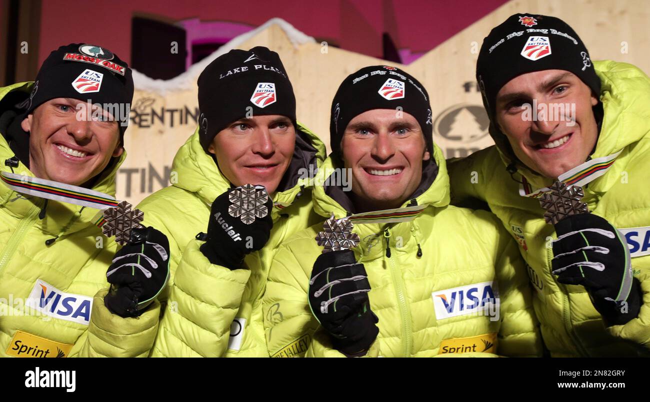 Todd Lodwick, from left, Taylor Fletcher, Bryan Fletcher and Bill ...