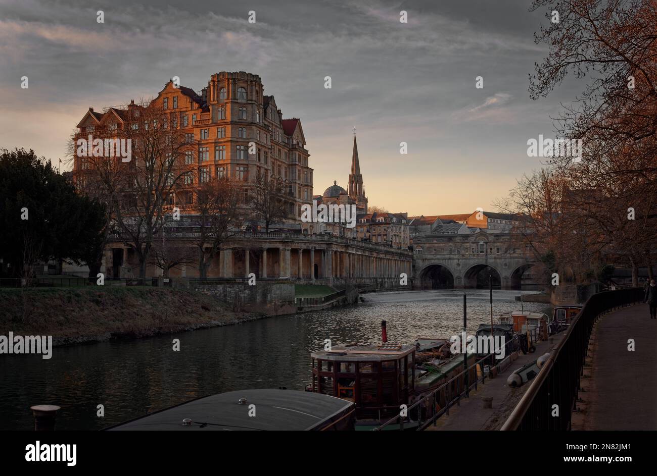 winter sunsets in Bath Stock Photo - Alamy